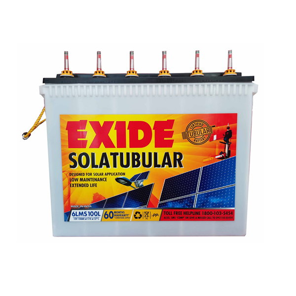 Exide Solar Tubular C10 100AH Inverter Battery - Om Electronics and ...